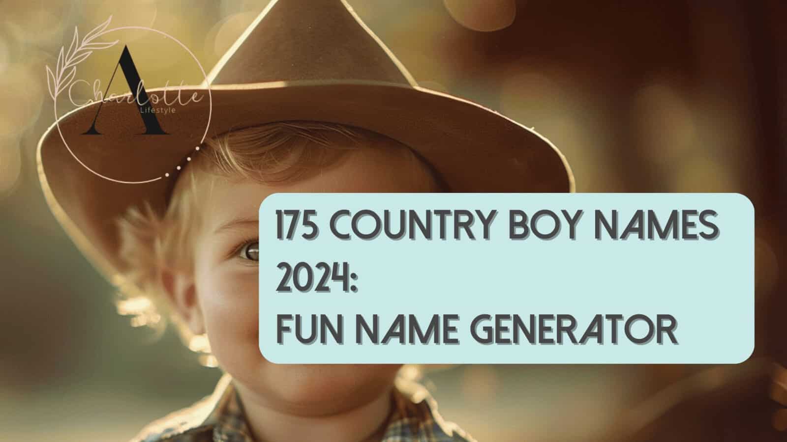 175 Country Boy Names 2025: Southern & Rustic
