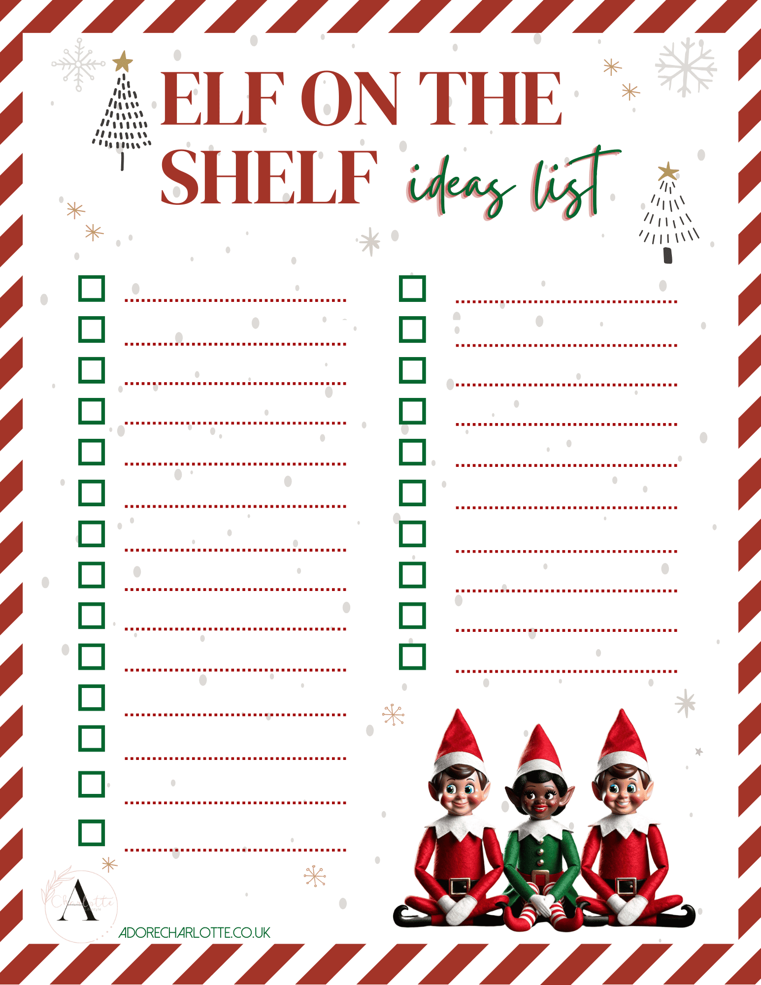 24 Fun & Easy: Elf On The Shelf Ideas - Adore Charlotte 🖤