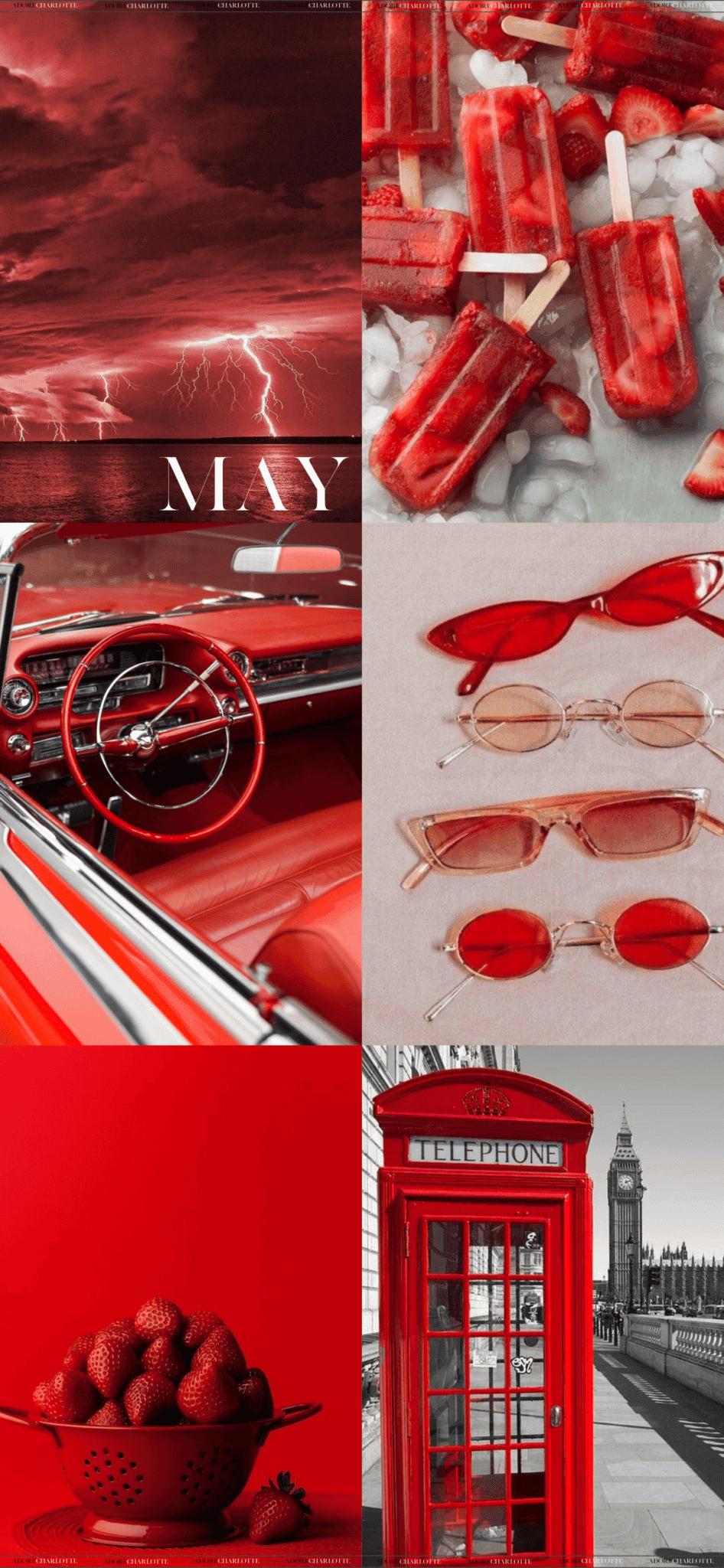 Free Aesthetic Phone Wallpaper May - Adore Charlotte 🖤