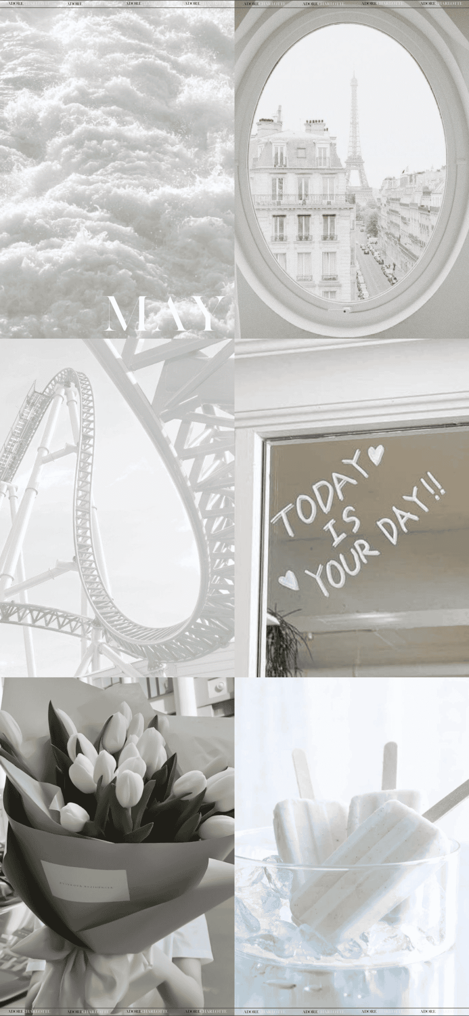 Free Aesthetic Phone Wallpaper May - Adore Charlotte 🖤