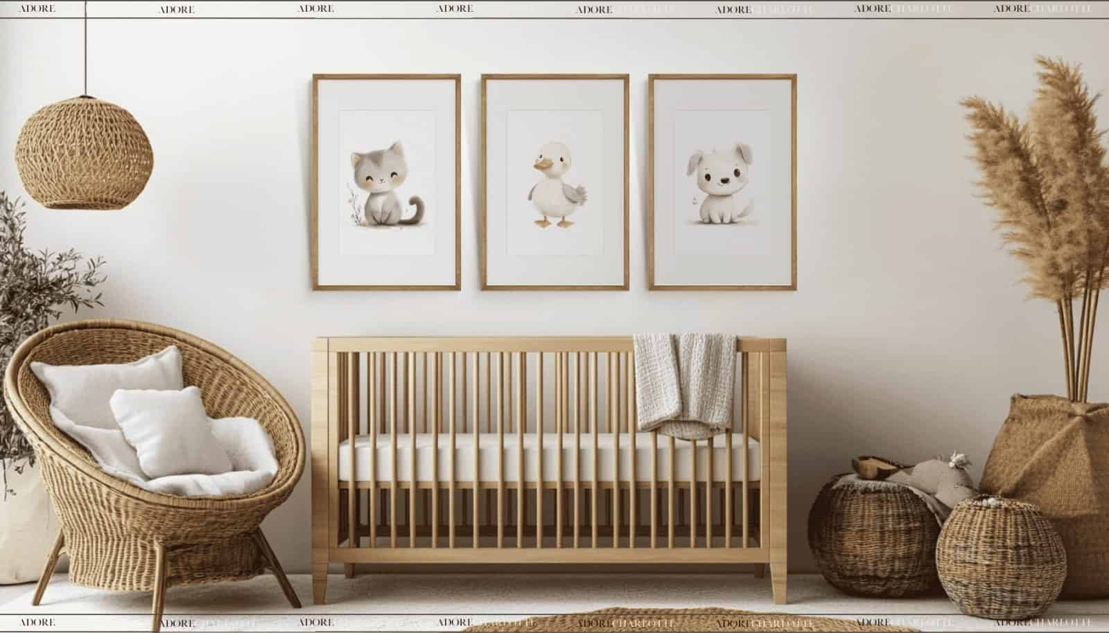23 Adorable FREE Baby Animals Nursery Wall Art Printable - Adore Charlotte